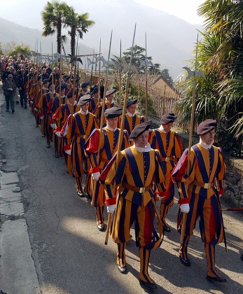 Honour Guard Leads Group Exswiss Guards Editorial Stock Photo - Stock ...
