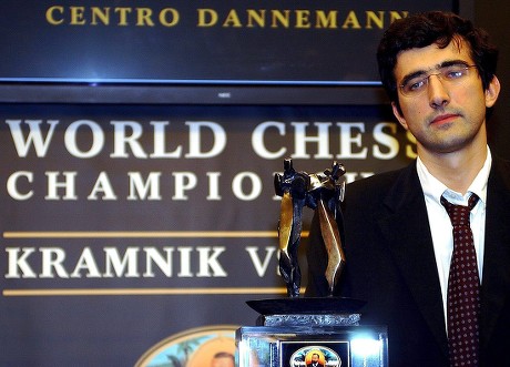 Champion Vladimir Kramnik Russian Federation Poses Editorial Stock ...