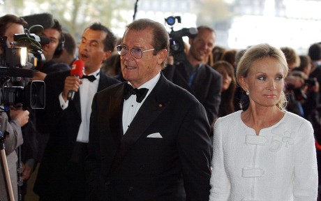 Sir Roger Moore Lady Kristian Moore Editorial Stock Photo - Stock Image ...