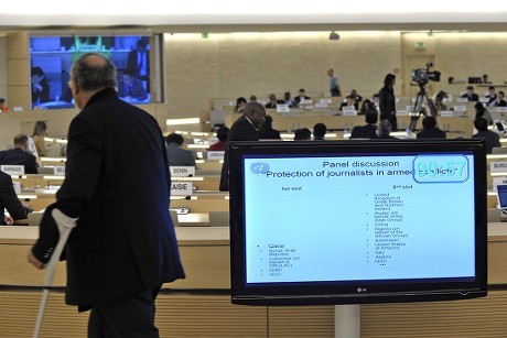 Delegates Gather Panel Discussion Organized By Editorial Stock Photo ...