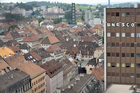 Giant Unesco Sign Seen On Building Editorial Stock Photo - Stock Image ...