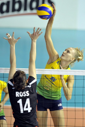 Brazils Volleyball Player Marianne Steinbrecher Right Editorial Stock ...