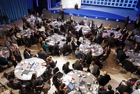 Participants Attend Brainstorming Session About View Editorial Stock ...