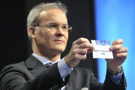 Uefa Director Giorgio Marchetti Shows Ticket Editorial Stock Photo ...