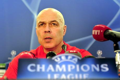 Fc Basels Coach Christian Gross Speaks Editorial Stock Photo - Stock ...