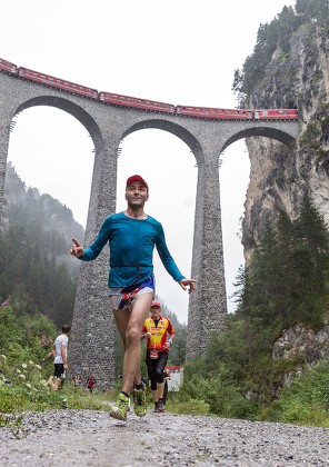 Athletes Compete Lanwasser Railway Viaduct Seen Editorial Stock Photo ...