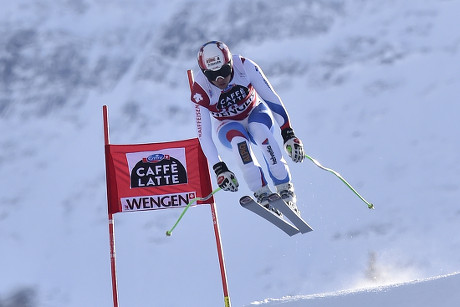 Switzerlands Patrick Kueng Speeds Down Slope Editorial Stock Photo ...