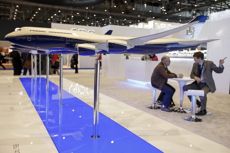 Visitors Walk Around Aircraft On Display Editorial Stock Photo - Stock ...