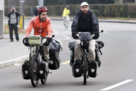 Two Bike Riders Akira Shiraishi L Editorial Stock Photo - Stock Image ...