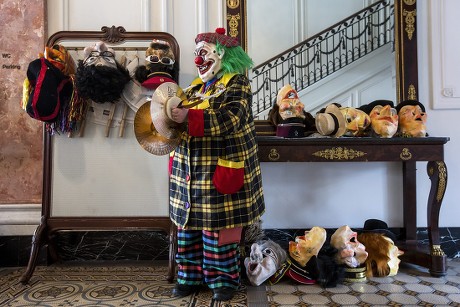 Reveller Masked Clown Plays Tschinellen Lucerne Editorial Stock Photo ...