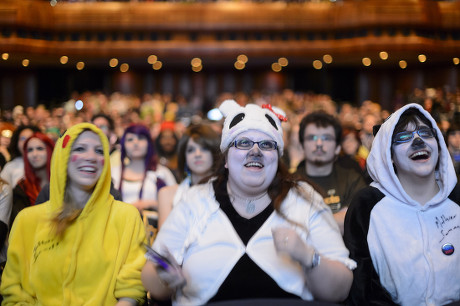 Three Dressed Women Enjoy Cosplay Performance Editorial Stock Photo ...