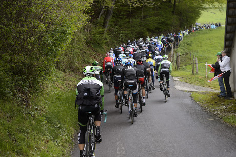 Pack Cyclists Ride During 4th Stage Editorial Stock Photo - Stock Image ...