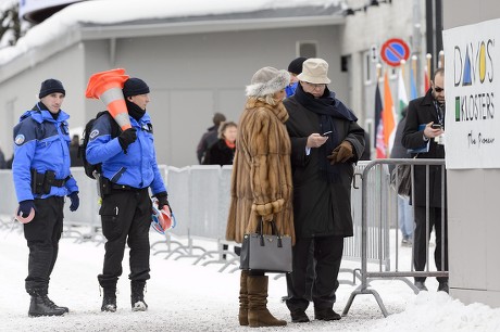 Swiss Police Patrol Participants Walk Outside Editorial Stock Photo ...