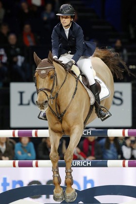 Janika Sprunger Switzerland Rides Her Horse Editorial Stock Photo ...