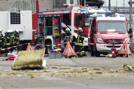 Firefighters Seen On Site Explosion Chemical Editorial Stock Photo ...