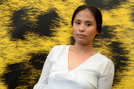 Philippine Actress Hazel Orencio Poses During Editorial Stock Photo ...