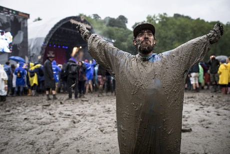 Visitor Poses Dancing Mud During Music Editorial Stock Photo - Stock ...