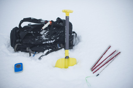 Ski Safety Rescue Kit Shovel Porbe Editorial Stock Photo - Stock Image ...