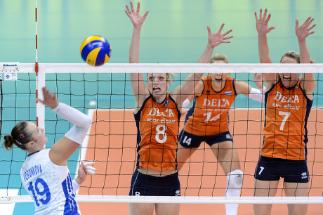 Russian Player Irina Voronkova L Spikes Editorial Stock Photo - Stock ...
