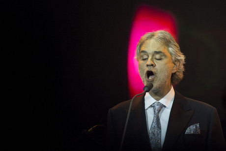 Italian Singer Andrea Bocelli Performs During Editorial Stock Photo ...