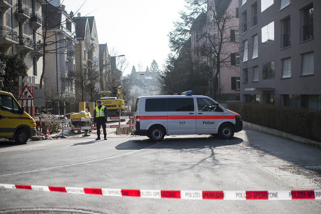 Swiss Police Crime Scene Markers Incident Editorial Stock Photo - Stock ...