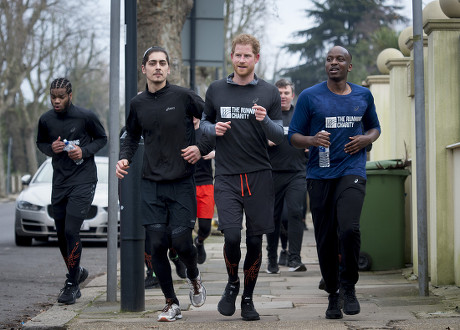 Prince Harry Doing Warm Before Running Editorial Stock Photo - Stock ...
