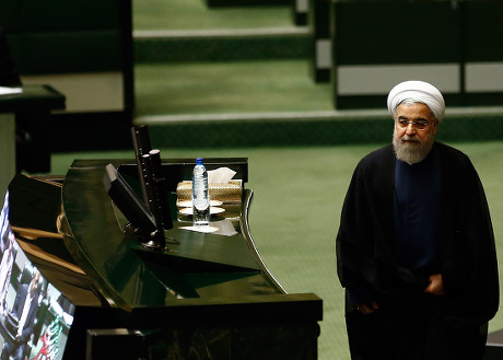 Iranian President Hassan Rouhani Walks Podium Editorial Stock Photo - Stock Image | Shutterstock