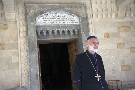 Pastor Ephrem Al Khoury Inspects Damage Editorial Stock Photo - Stock ...