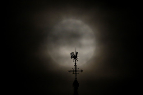 Full Moon Known Supermoon Rises Over Editorial Stock Photo - Stock ...