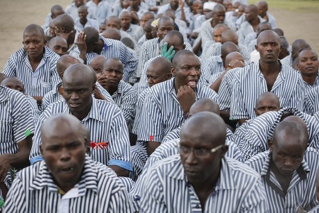 Prisoners Sit Lines Prison Trusty Takes Editorial Stock Photo - Stock ...