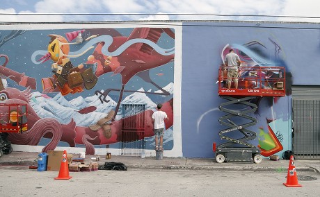 Street Artist Morlock Paints Mural On Editorial Stock Photo - Stock ...