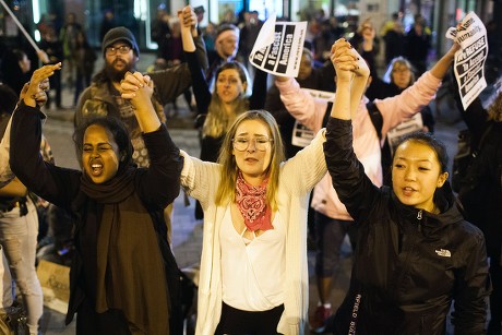 Protesters Chant During Rally Near Westlake Editorial Stock Photo ...
