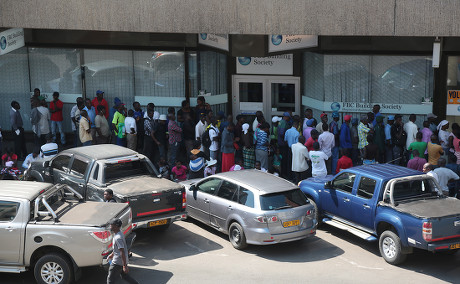 Customers Wait Queue Outside Fbc Bank Editorial Stock Photo - Stock ...