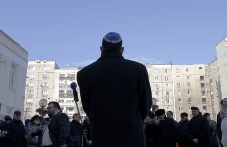 Leaders Jewish Community Romania Romanian Officials Editorial Stock ...