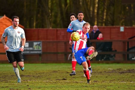 Dorking Wanderers Matt Briggs During Ryman Editorial Stock Photo ...