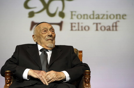 Elio Toaff Former Italian Jewish Chief Editorial Stock Photo - Stock ...