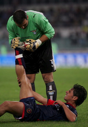 Lazios Goalkeeper Angelo Peruzzi Top Attends Editorial Stock Photo ...