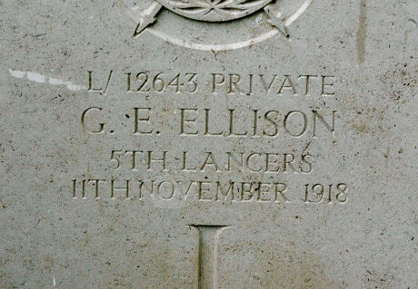 Grave Private George Ellison Killed 1058am Editorial Stock Photo ...