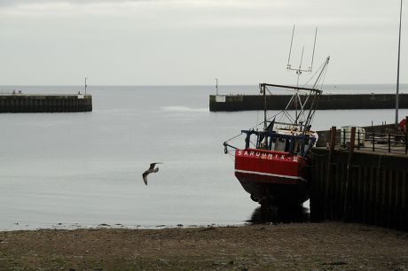 The town of Wick in Caithness, Highlands, Northern Scotland, Britain ...