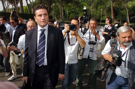 Referee Gianluca Paparesta Arrives Olympic Stadium Editorial Stock ...