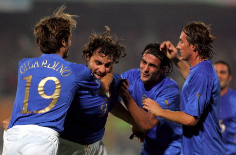 Italys Christian Vieri 2nd Left Celebrates Editorial Stock Photo ...