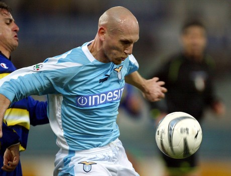 Lazios Dutchman Jaap Stam Action During Editorial Stock Photo - Stock ...