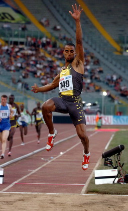 Italian Andrew Howe Jumps During Mens Editorial Stock Photo - Stock ...