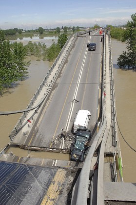 Aerial View Collapsed Bridge On 30 Editorial Stock Photo - Stock Image ...