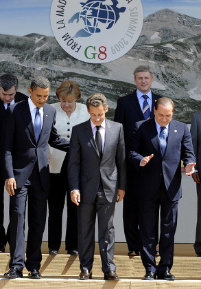 G8 Summit Leaders Pose Participants Junior Editorial Stock Photo ...