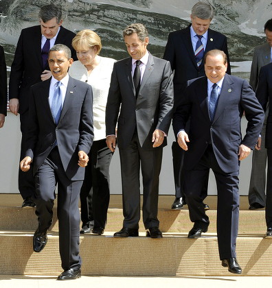 G8 Summit Leaders Pose Participants Junior Editorial Stock Photo ...