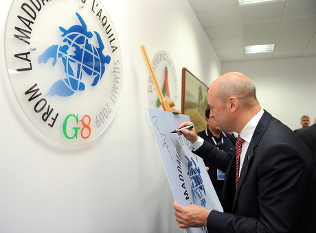 Official G8 Summit Logo Leaders Sigatures Editorial Stock Photo - Stock ...
