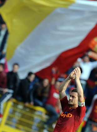Captain Roma Francesco Totti Celebrates End Editorial Stock Photo ...