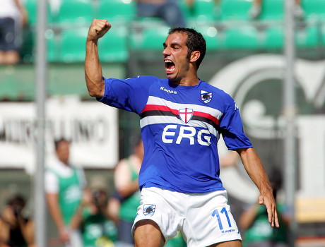 Italian Claudio Bellucci Sampdoria Genua Celebrates Editorial Stock ...