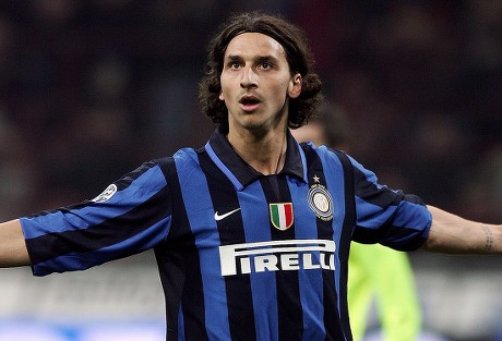 Swedish Zlatan Ibrahimovic Inter Milan Jubilates Editorial Stock Photo ...